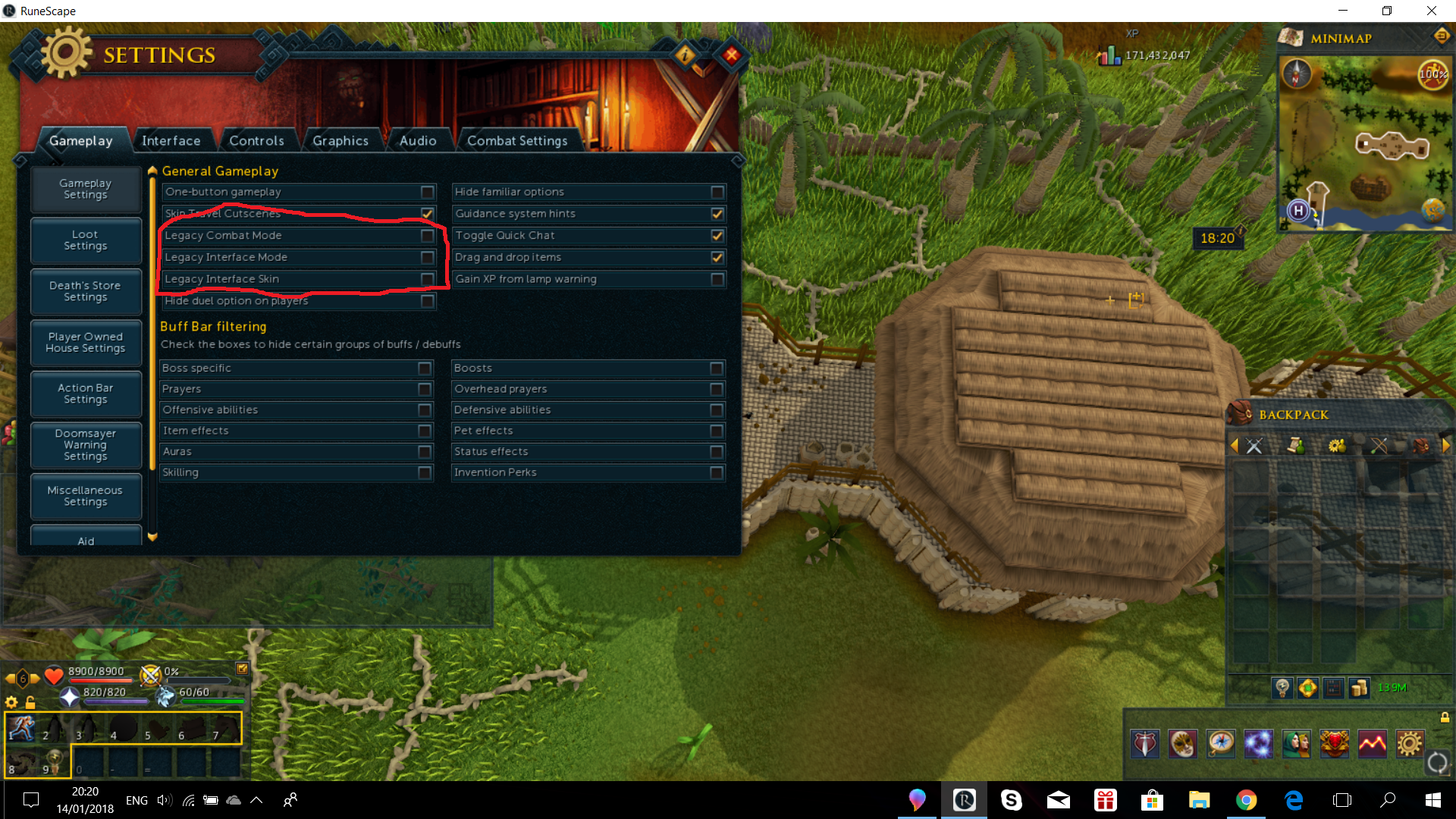 מדריך| RS3 שינוי הגדרות Legacy / Eoc. - FXP