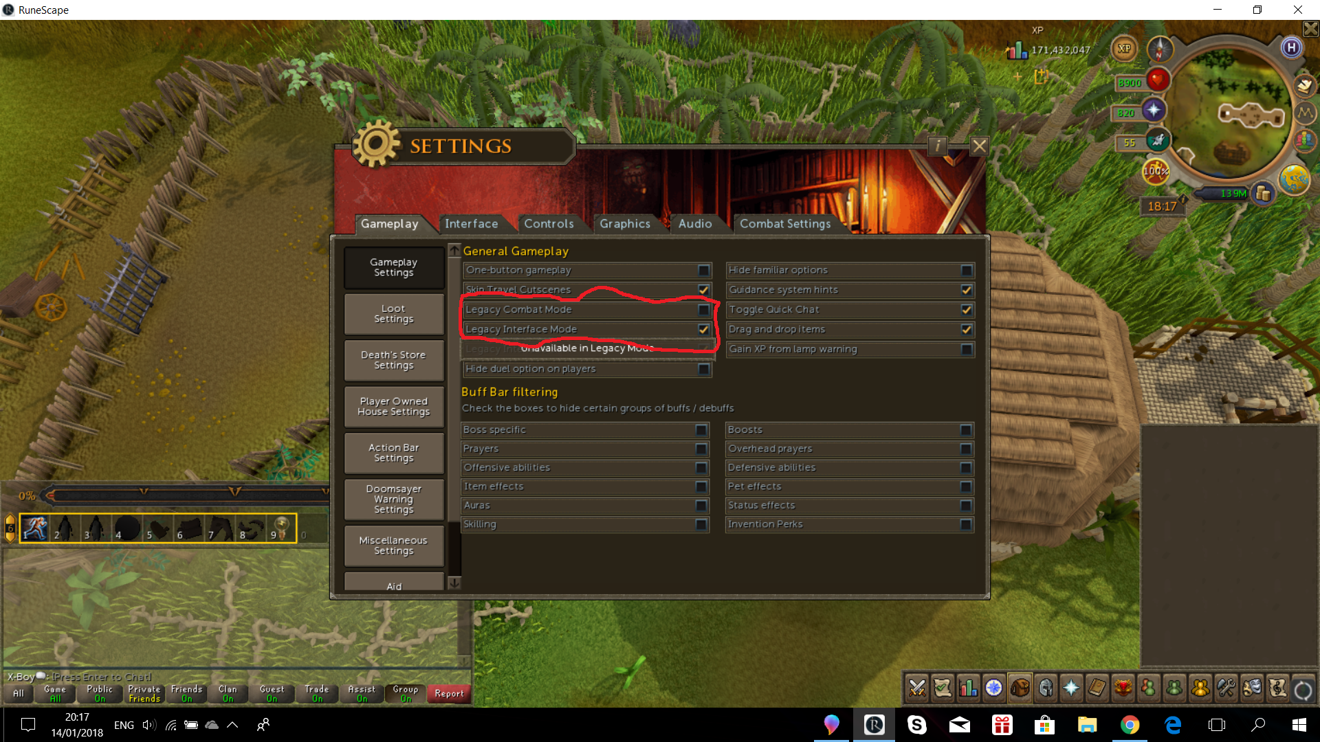 מדריך| RS3 שינוי הגדרות Legacy / Eoc. - FXP