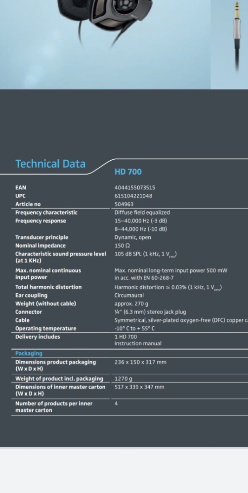Sennheiser hd 700 - FXP