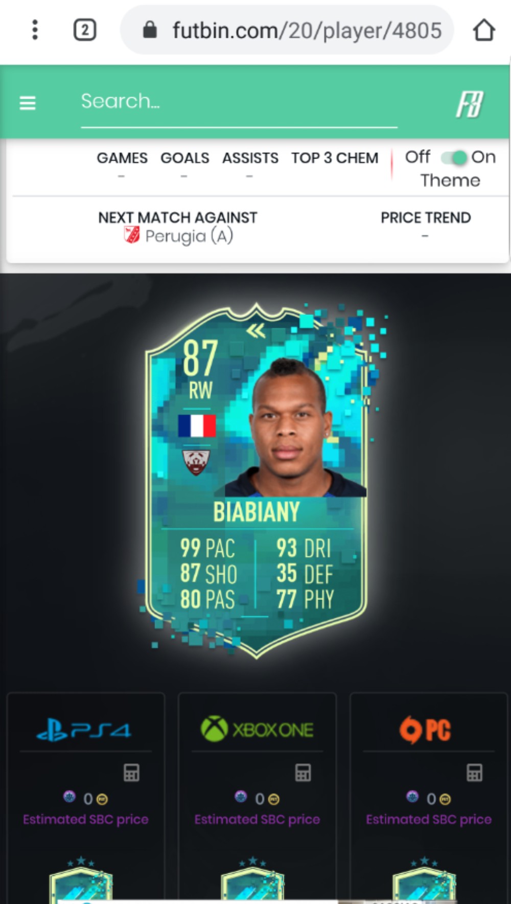 Jonathan Biabiany FB - FXP