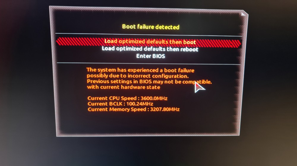 Boot failure detcted [נפתר] - FXP