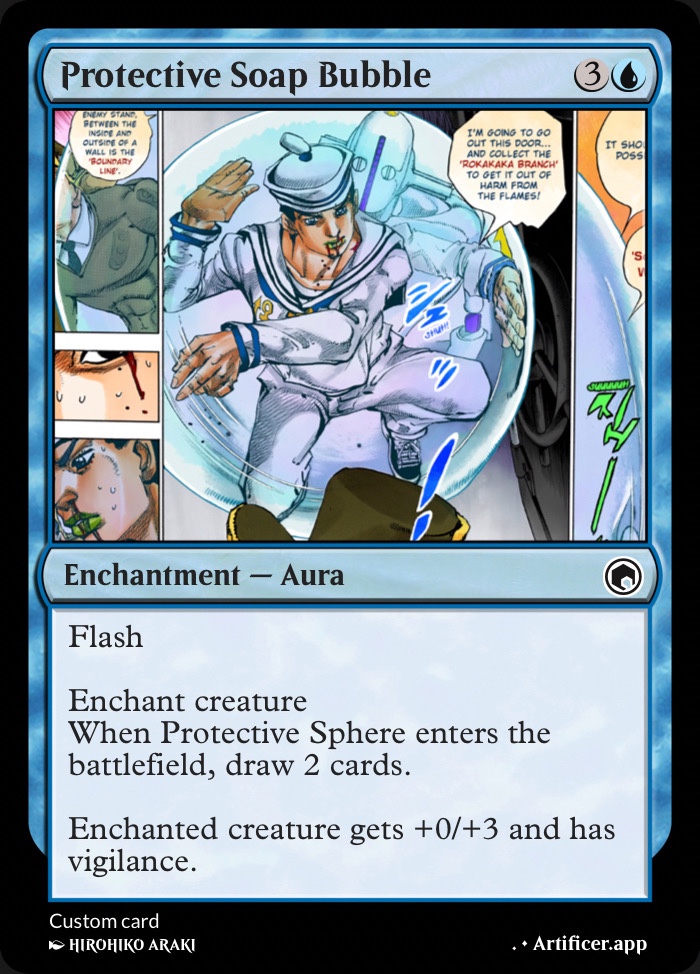 Jouske soft and wet and protective soap bubble mtg cards - FXP