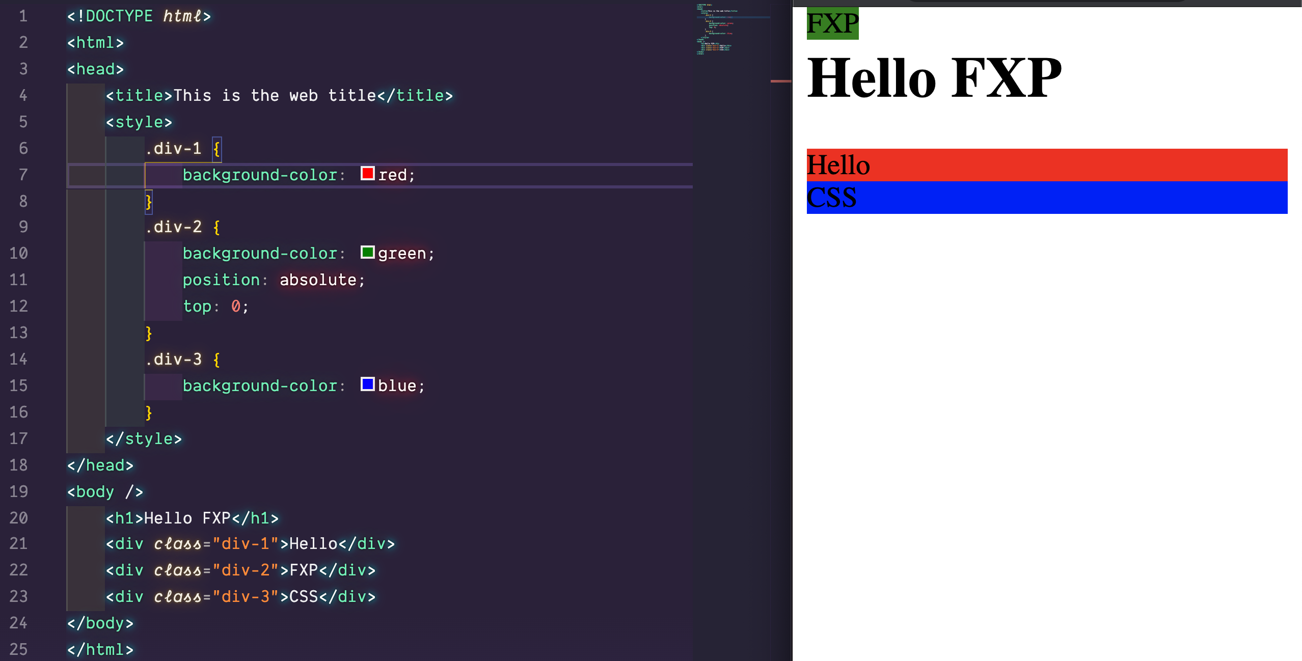 CSS מיקומים עם position - FXP