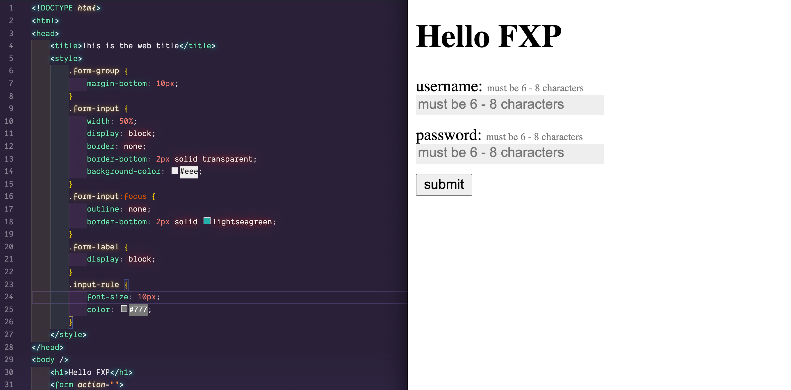 CSS עיצוב טופס placeholder-shown - FXP