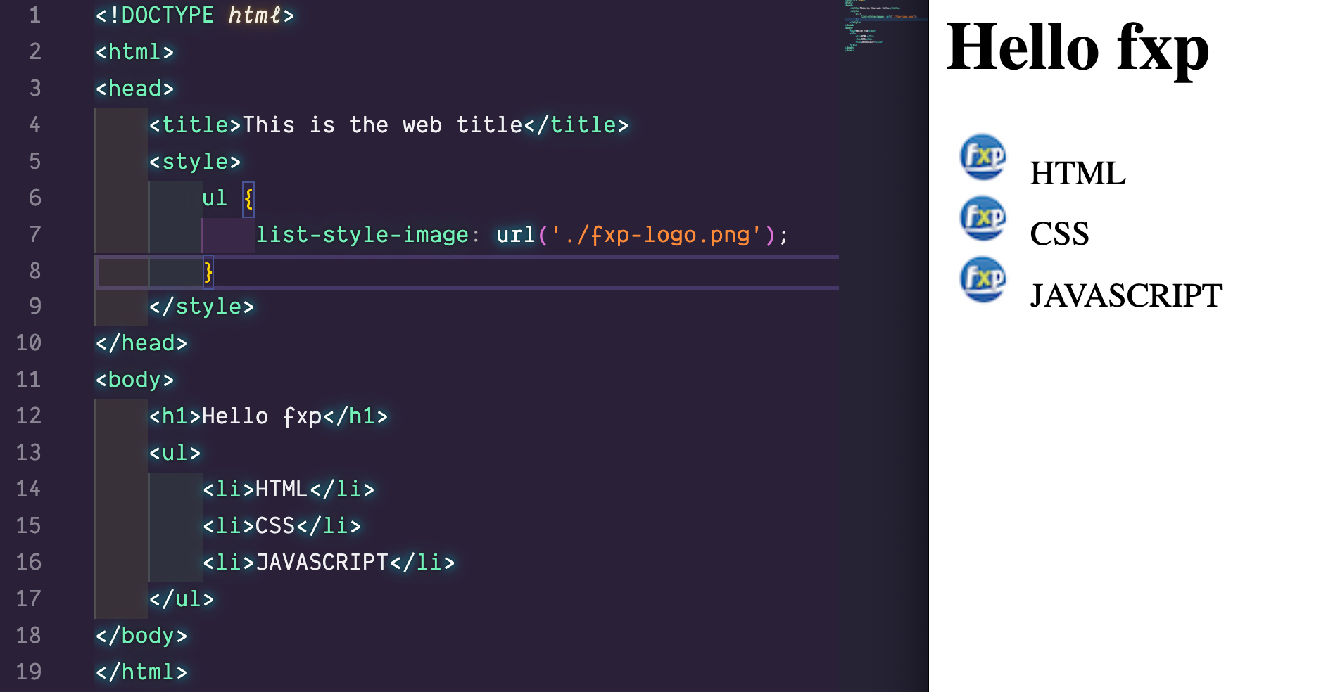 CSS עיצוב רשימות - FXP