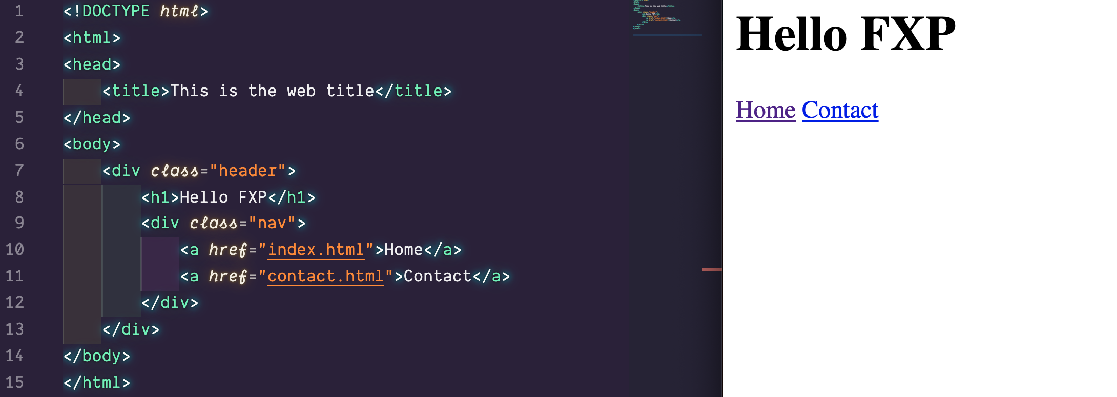 HTML חלוקה ואלמנט ה div - FXP