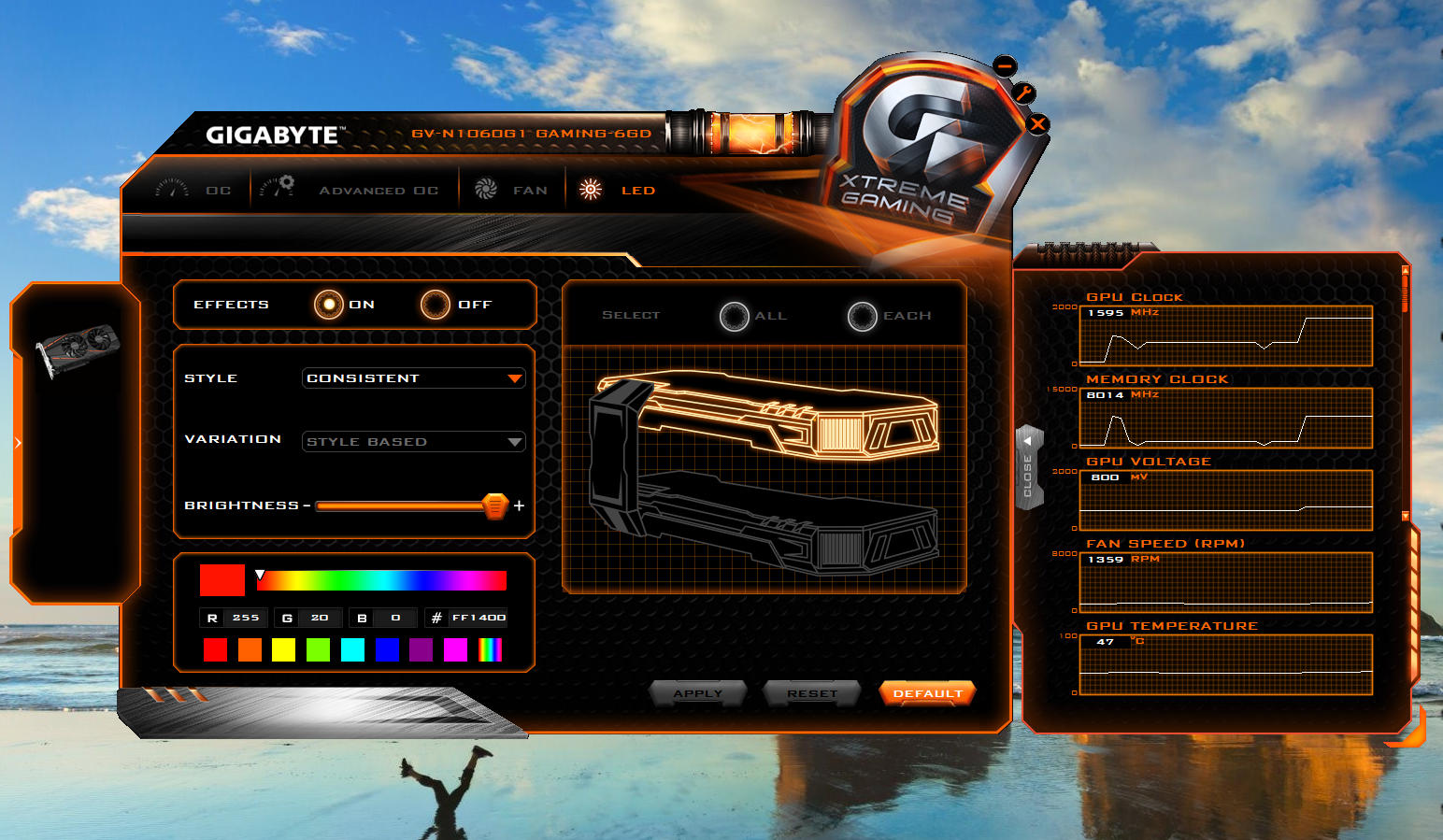 overclock gigabyte 1060 6GB gtx g1 - FXP