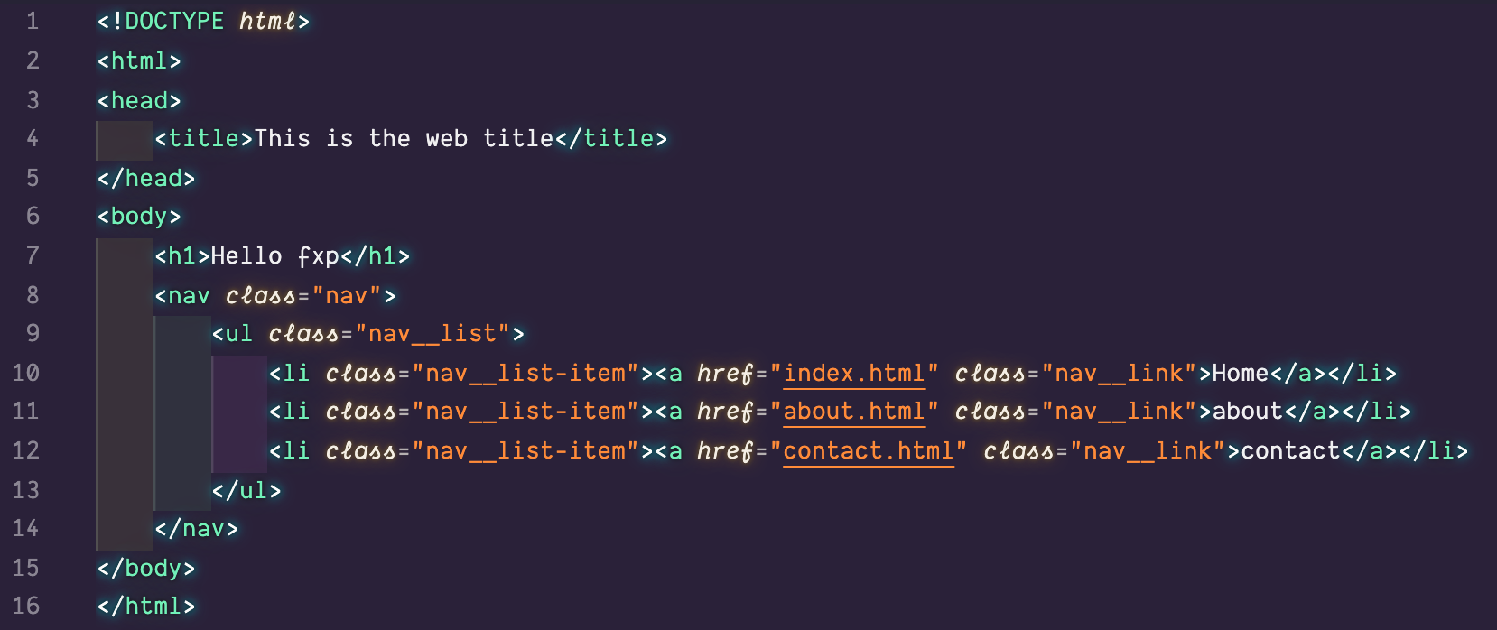 HTML & CSS יצירת תפריט בעזרת תפריט וקישורים - FXP