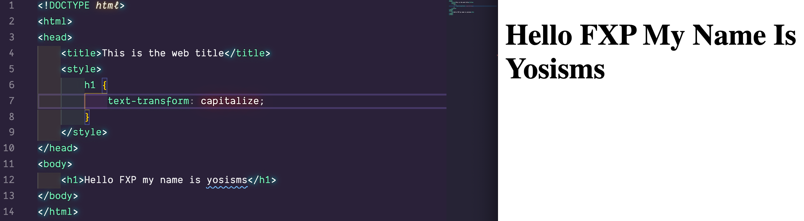 CSS עיצוב טקסט - גודל אותיות text-transform - FXP