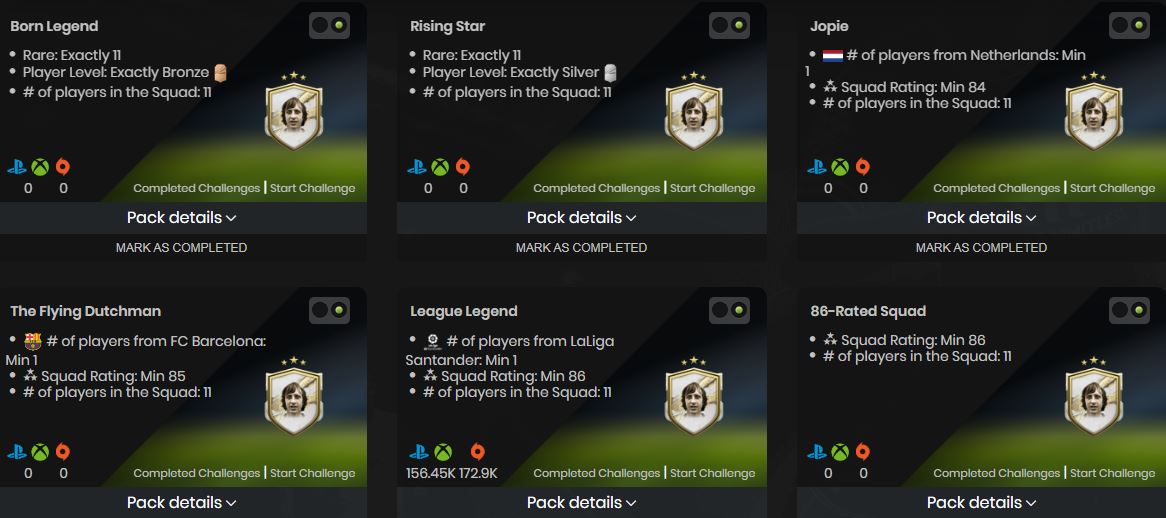 JOHAN CRUYFF - Mid Icon SBC - FXP