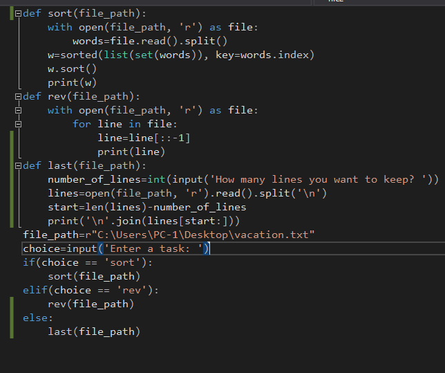 עבודה עם קבצים בPython שאלה 9.1.2 בקורס של Self.py - FXP