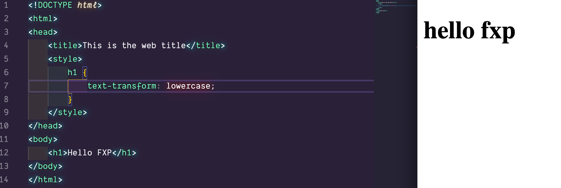 CSS עיצוב טקסט - גודל אותיות text-transform - FXP
