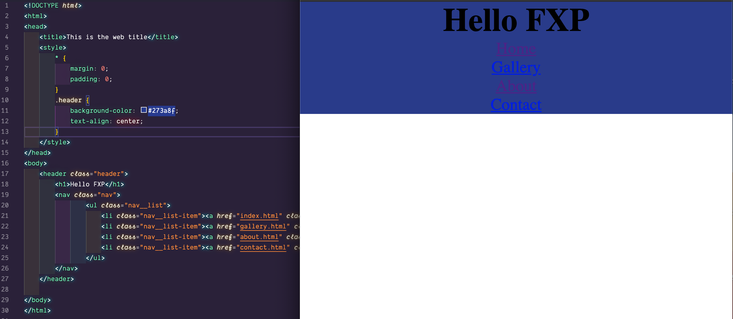 CSS עיצוב מודרני תפריט - FXP