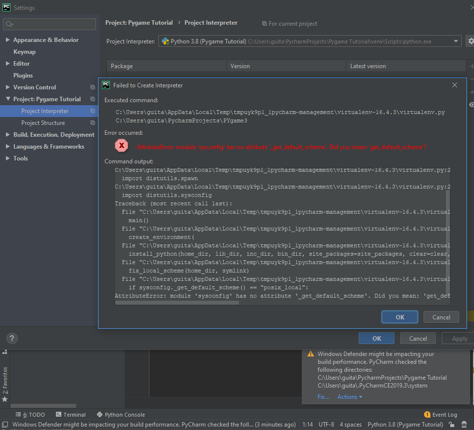 Can t Update New Python Version On Pycharm