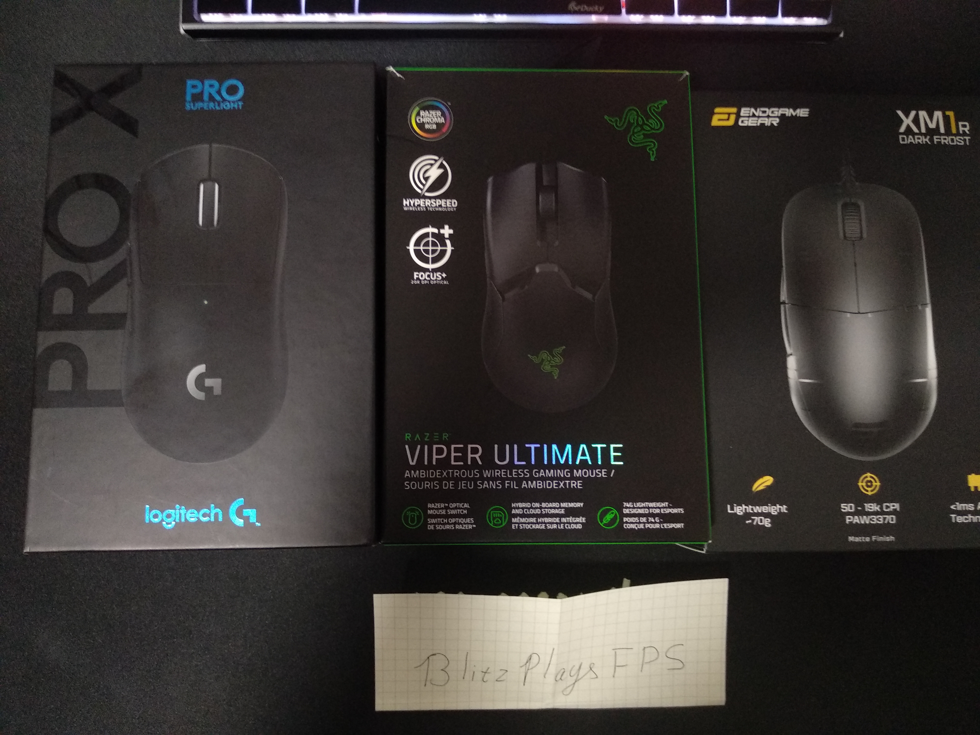 עכברי גיימינג וציוד נלווה - XM1r, G Pro X Superlight, Razer Viper ...