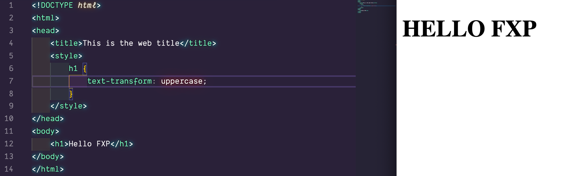 CSS עיצוב טקסט - גודל אותיות text-transform - FXP