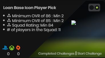 Loan Base Icon Player Pick - 24 Games - FXP