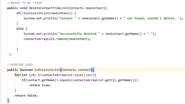 contains() arraylist java - FXP