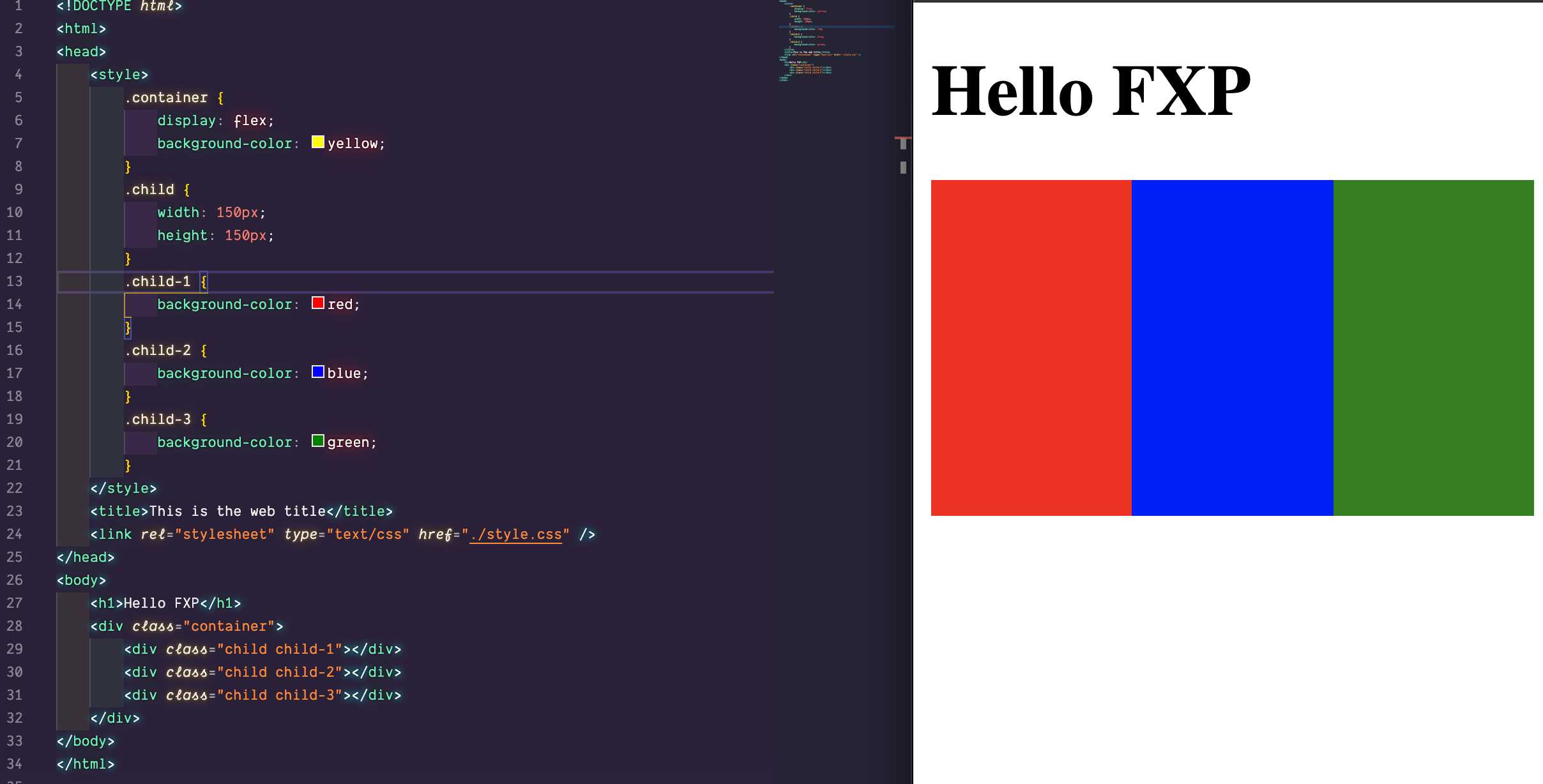 CSS עבודה עם flexbox תכונות flex-flow & flex-wrap - FXP