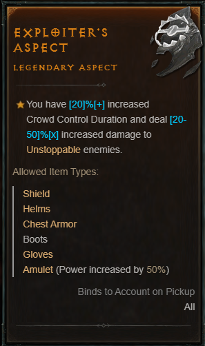 חפצי Legendary Aspects שכדאי לשים לב אליהם עבור Rogues - FXP