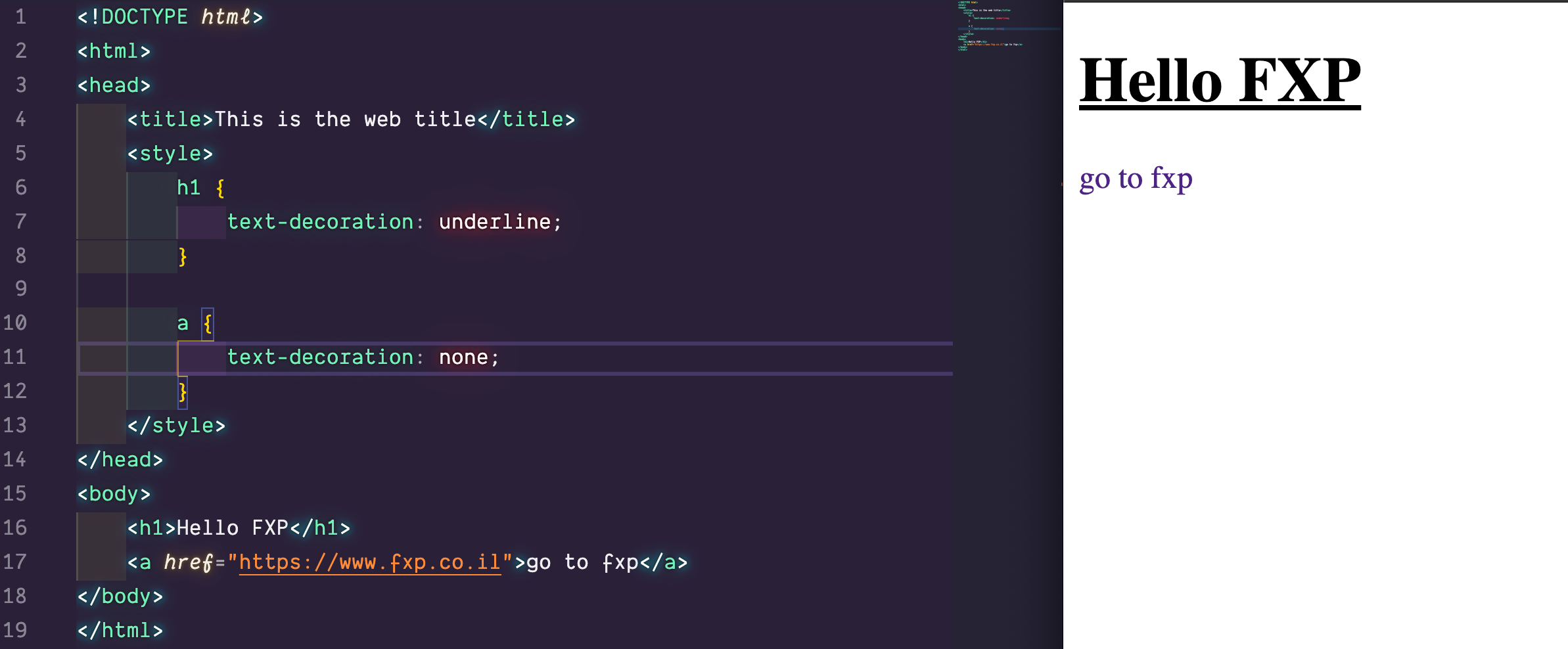 CSS עיצוב טקסט - קישוט הטקסט text-decoration - FXP