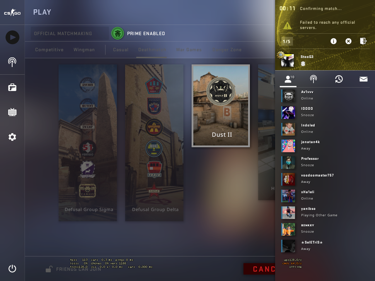 [Matchmaking Failed] Failed to reach any offical servers 2020 : r ...