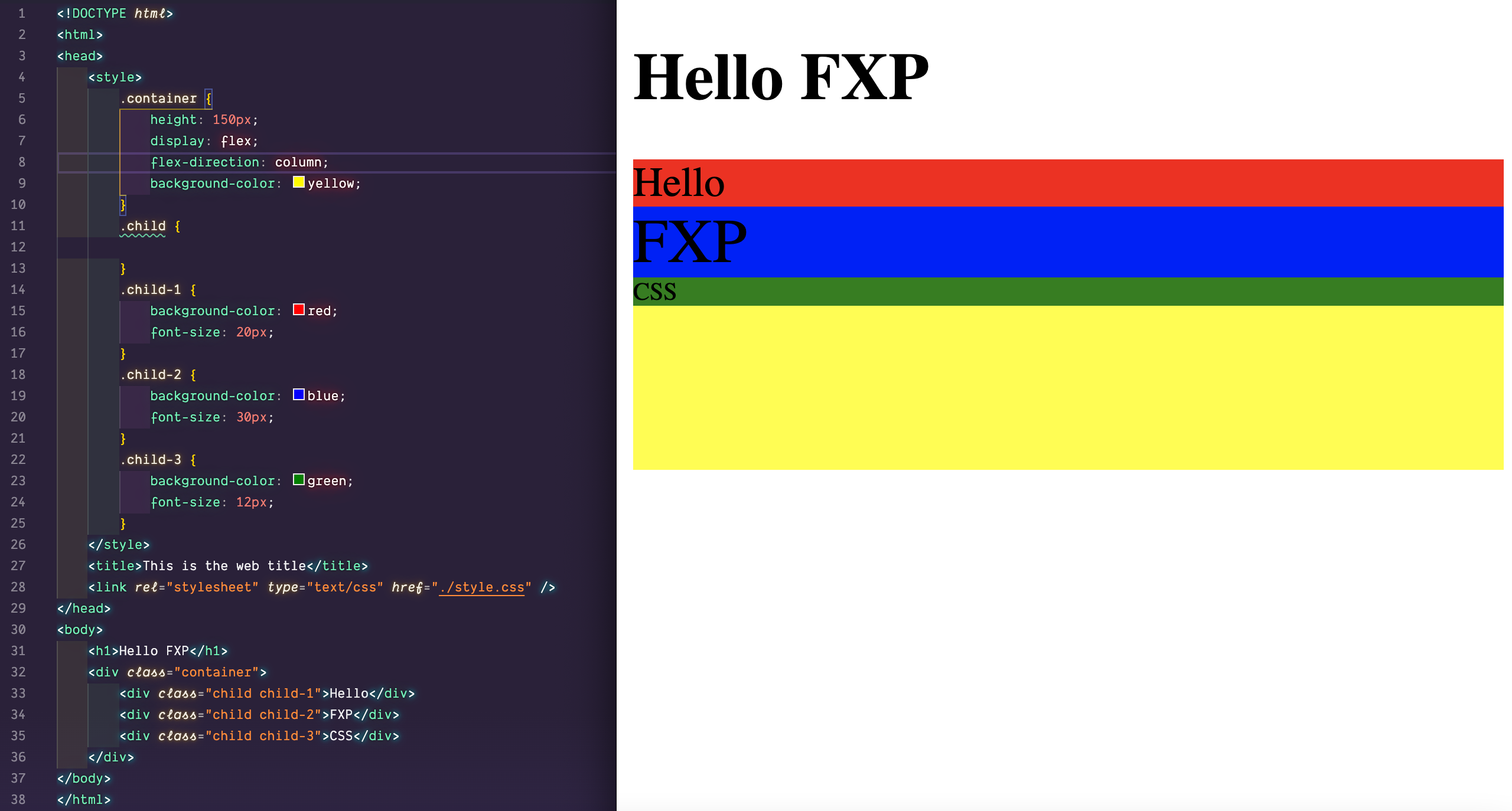 CSS עבודה עם flexbox תכונת ה align-items - FXP