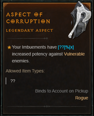 חפצי Legendary Aspects שכדאי לשים לב אליהם עבור Rogues - FXP