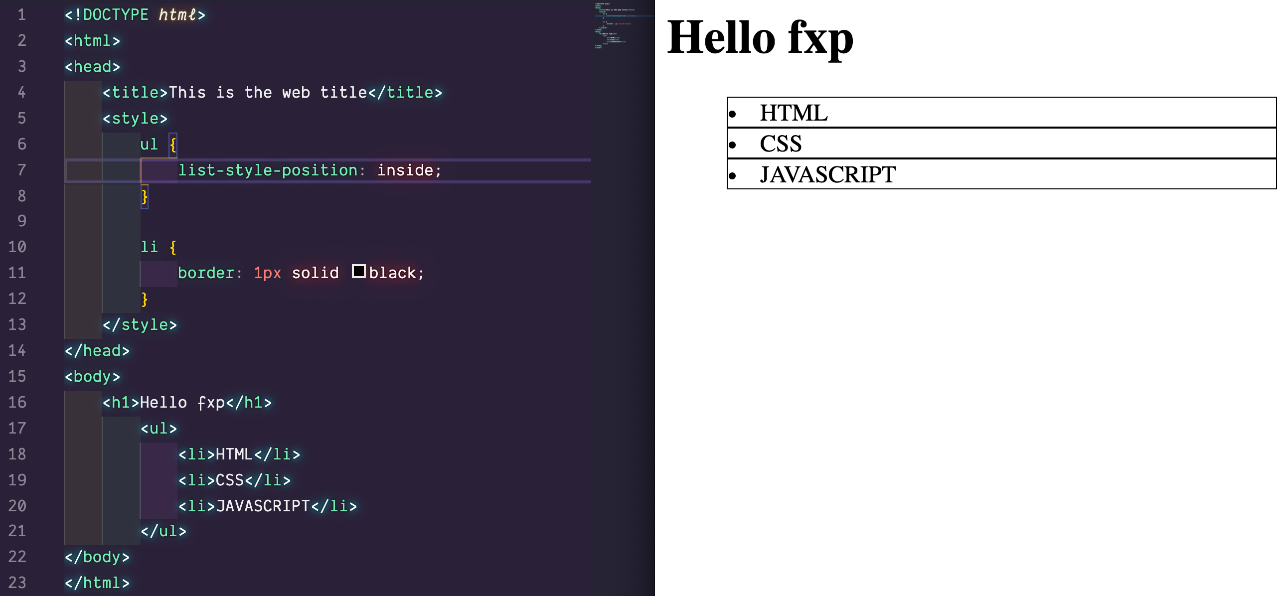 CSS עיצוב רשימות - FXP