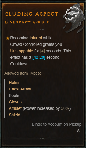 חפצי Legendary Aspects שכדאי לשים לב אליהם עבור Rogues - FXP