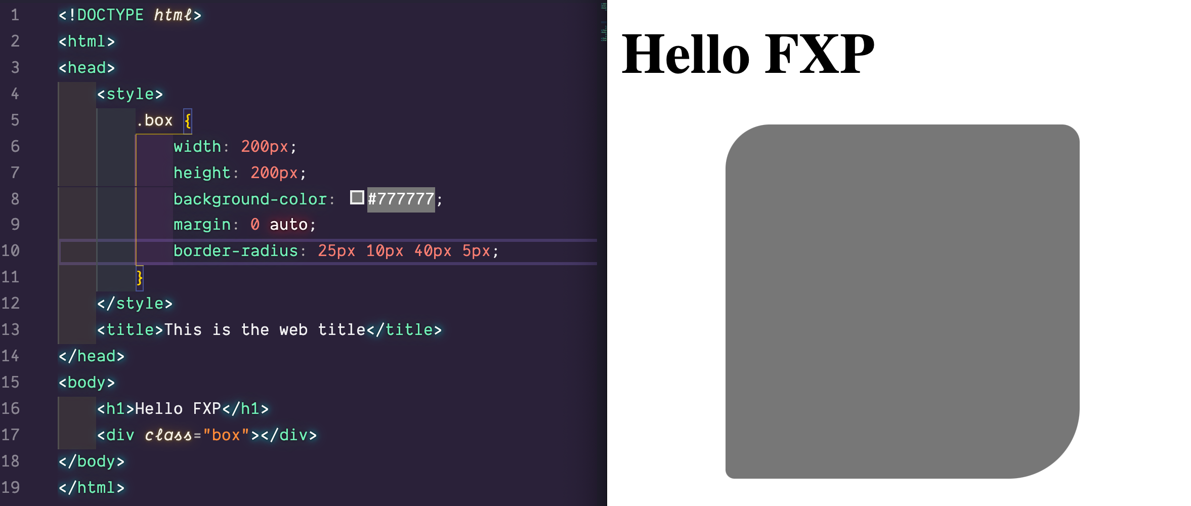 CSS עיצוב מודרני border-radius - FXP