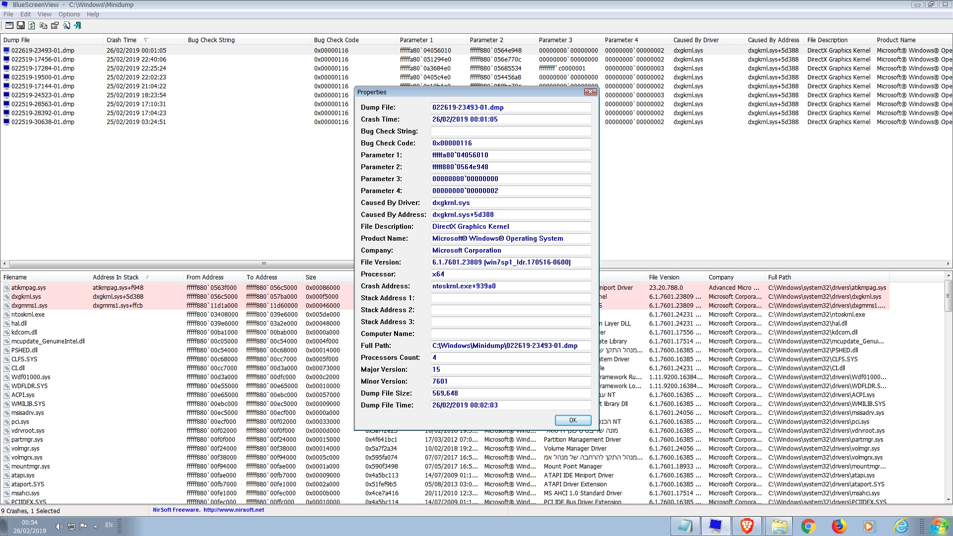 מסך כחול 0x00000116 - dxgkrnl.sys - FXP